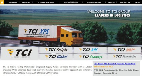 Tci Scs Logo Transport Corporation Of India Ltd. Announces Strong