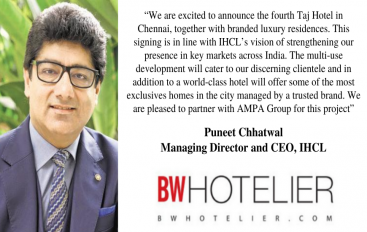 IHCL announces a Taj Hotel and branded residences in Chennai - BW Hotelier