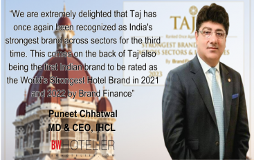 Taj ranked India's strongest brand for the third time - BW Hotelier
