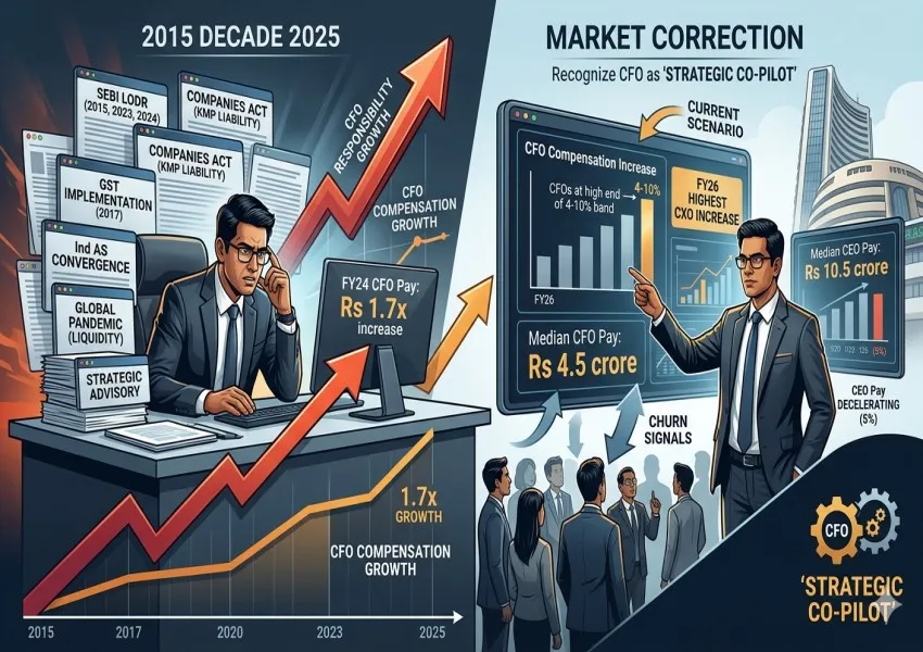 Indian CFOs Handled More Responsibility But Compensation Growth Lagged ...