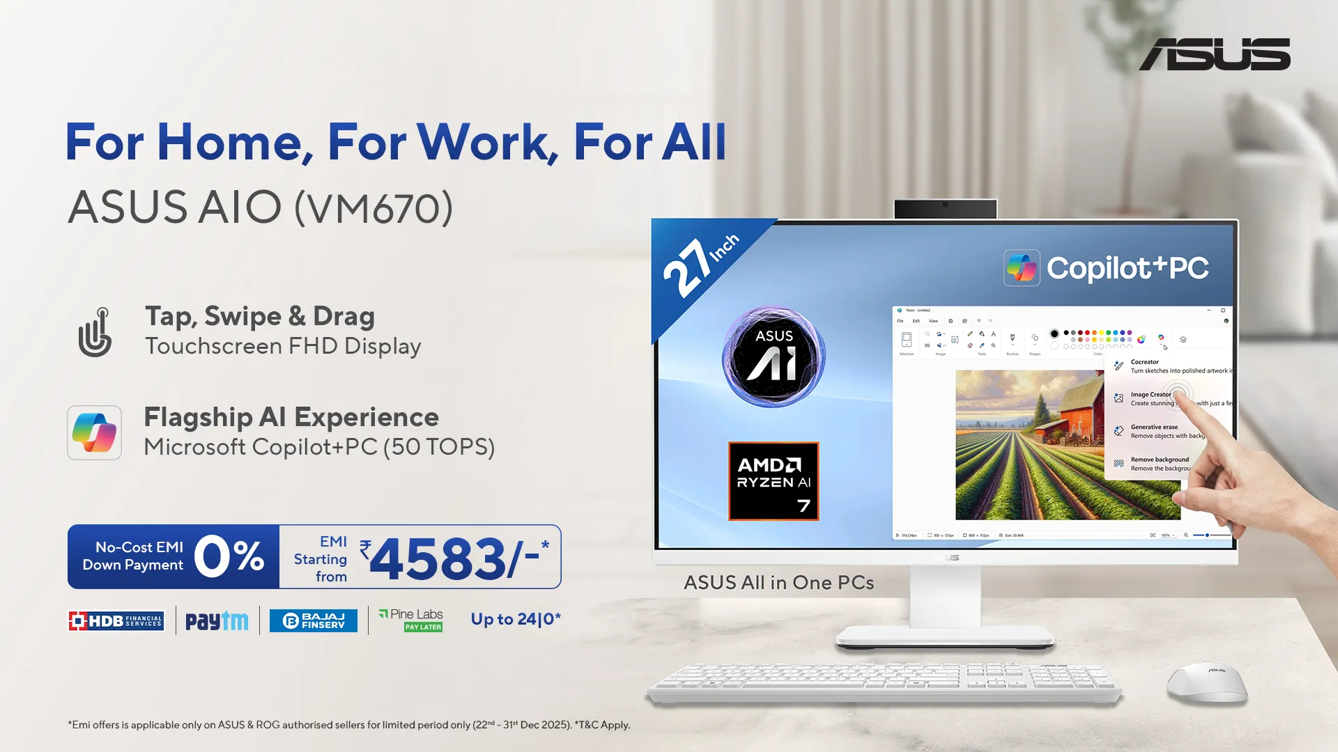 ASUS Unveils VM670KA AiO In India: A Copilot+ PC All-in-One - BW ...