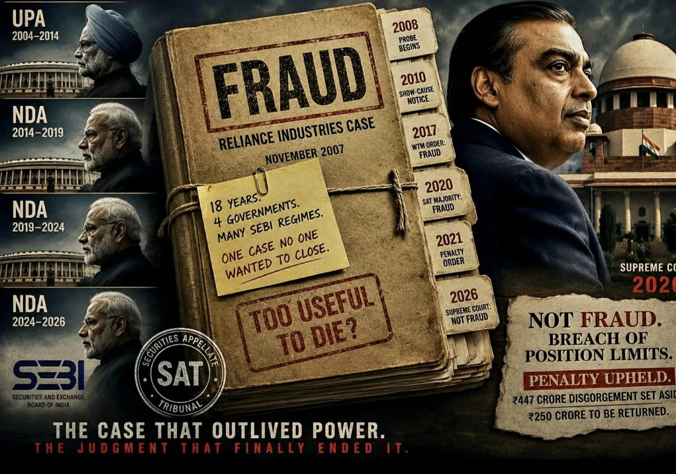 18 Years Too Useful To Die: How the Reliance Fraud Case Survived UPA ...