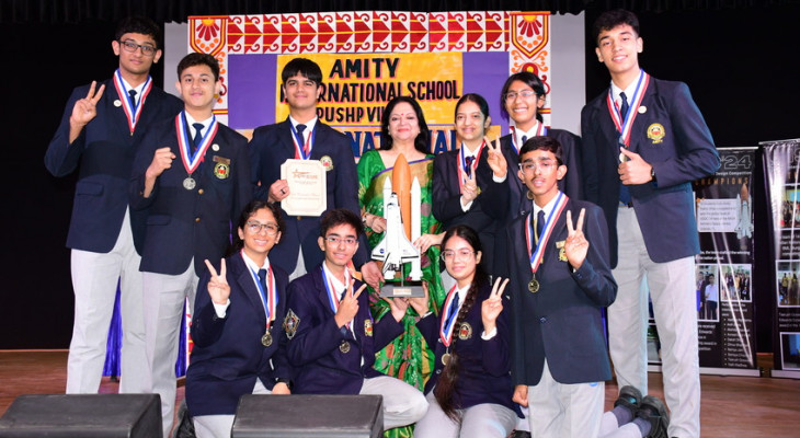 Amity Pushp Vihar Students Discuss Winning NASA's Space Settlement ...