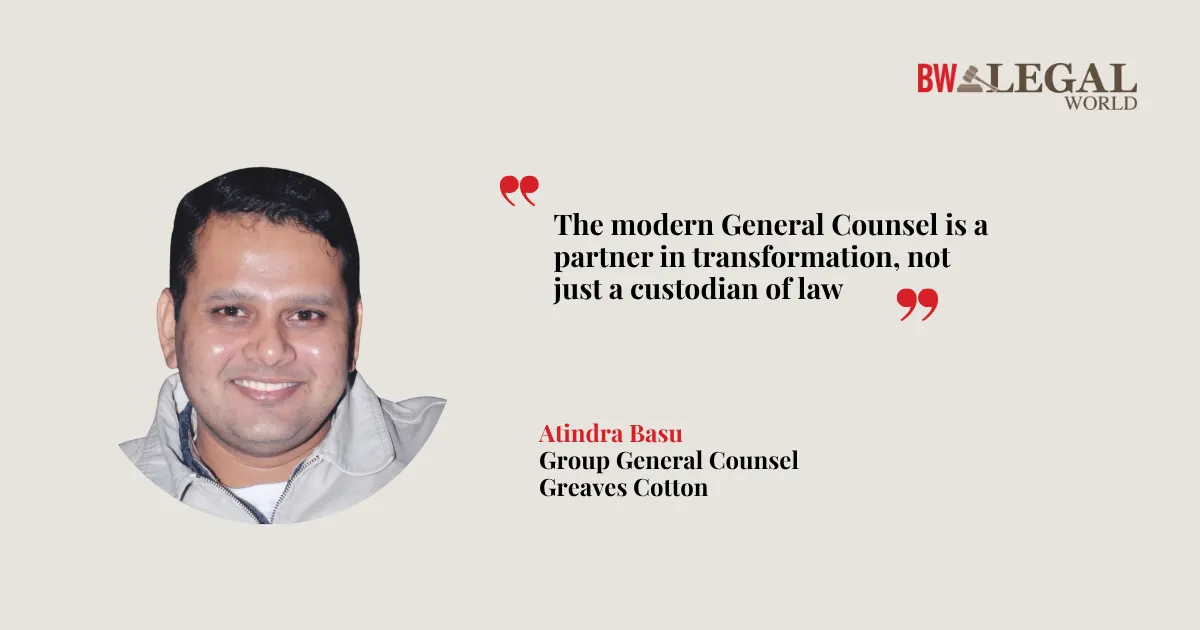 'Legal Function Must Become Architecture Of Trust': Atindra Basu, Group ...