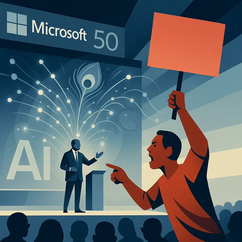 Microsoft's 50th Anniversary: AI Ambition Meets Ethical Backlash As ...