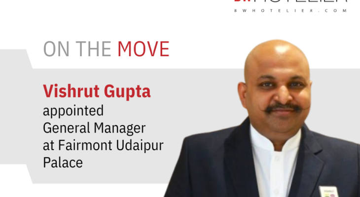 Vishrut Gupta takes over as General Manager at Fairmont Udaipur Palace ...