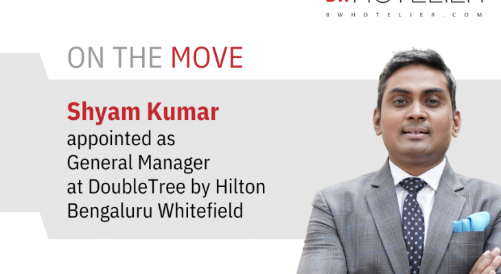 Shyam Kumar appointed as General Manager at DoubleTree by Hilton ...