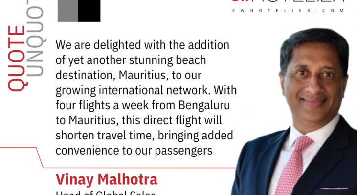 IndiGo announces direct flights from Bengaluru to Mauritius - BW Hotelier