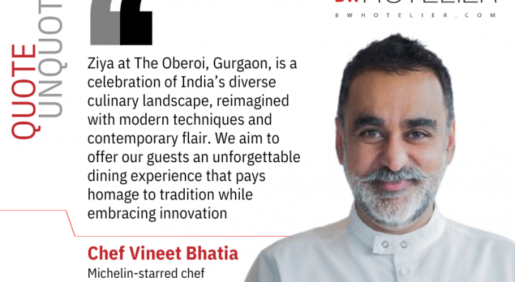 Michelin-starred chef Vineet Bhatia mentored Ziya opens at The Oberoi ...