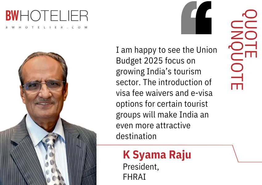 FHRAI comments on Union Budget - BW Hotelier