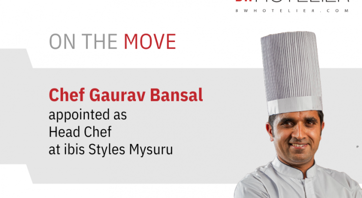 ibis Styles Mysuru appoints Chef Gaurav Bansal as Head Chef - BW Hotelier