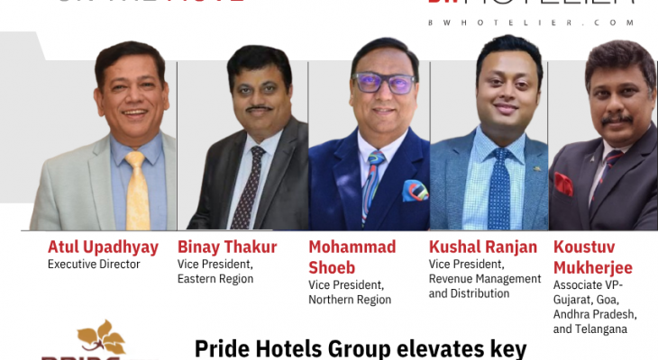 Pride Hotels Group elevates key leaders across India - BW Hotelier