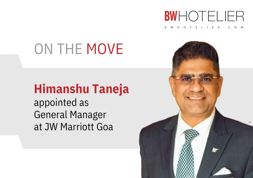 Himanshu Taneja appointed General Manager at JW Marriott Goa - BW Hotelier