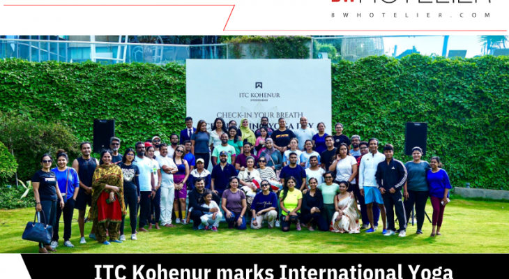 ITC Kohenur marks International Yoga Day with wellness session - BW ...