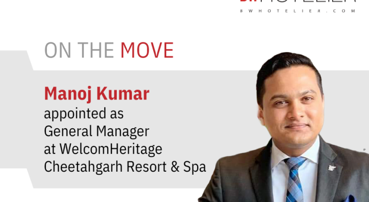Manoj Kumar appointed as General Manager of WelcomHeritage Cheetahgarh ...