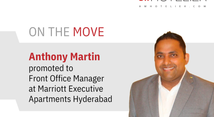 Marriott Executive Apartments Hyderabad announces promotion of Anthony ...
