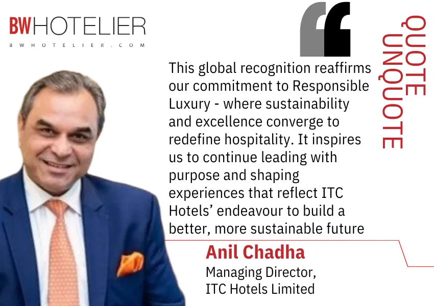 ITC Hotels named world’s leading sustainable organisation 2025 - BW ...