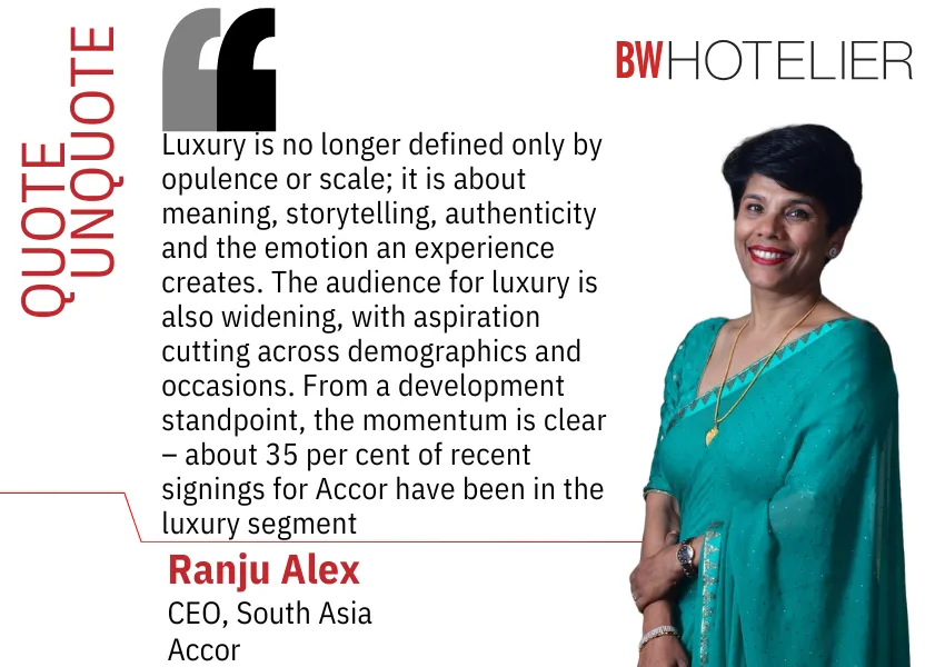 The Accor Moment: Ranju Alex on Building India’s 300-Hotel Future - BW ...