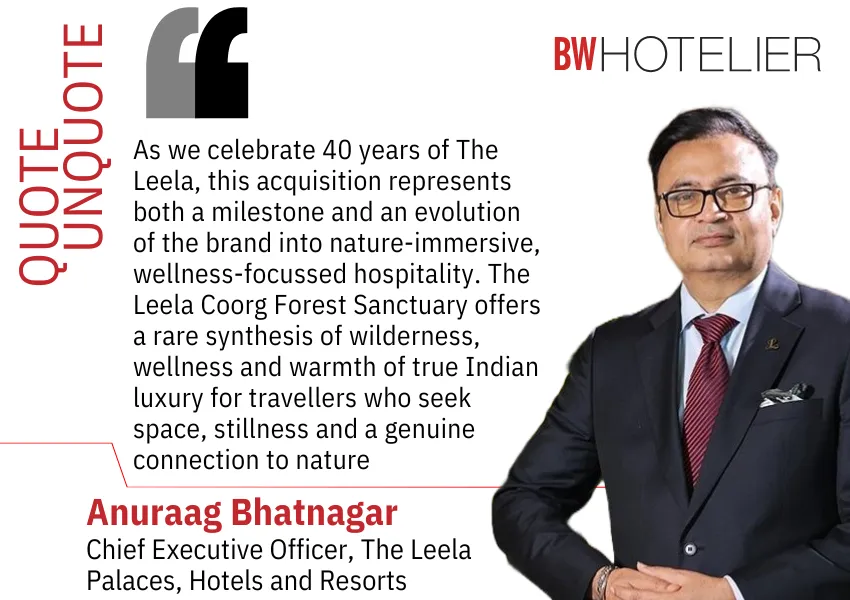 The Leela acquires Coorg resort, enters wellness segment with a 71 ...