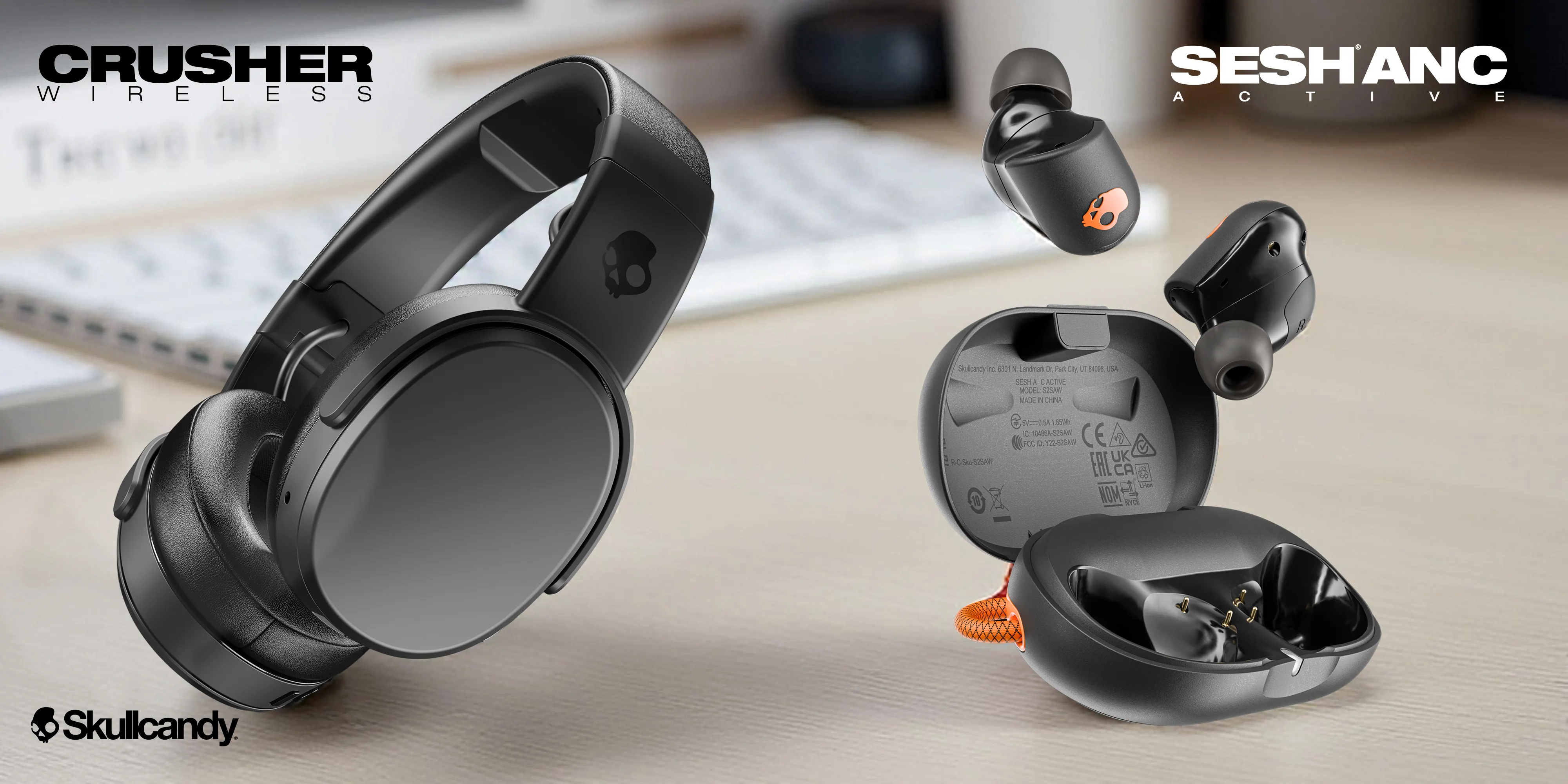 Skullcandy Unveils Crusher Wireless Headphones, Sesh ANC Active Earbuds ...