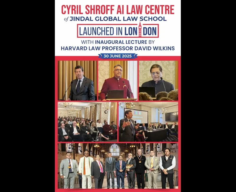 Cyril Shroff AI Law Centre Of Jindal Global Law School Launched In ...