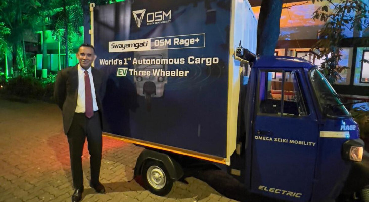 OSM Launches World’s First Autonomous Electric Cargo Three-wheeler