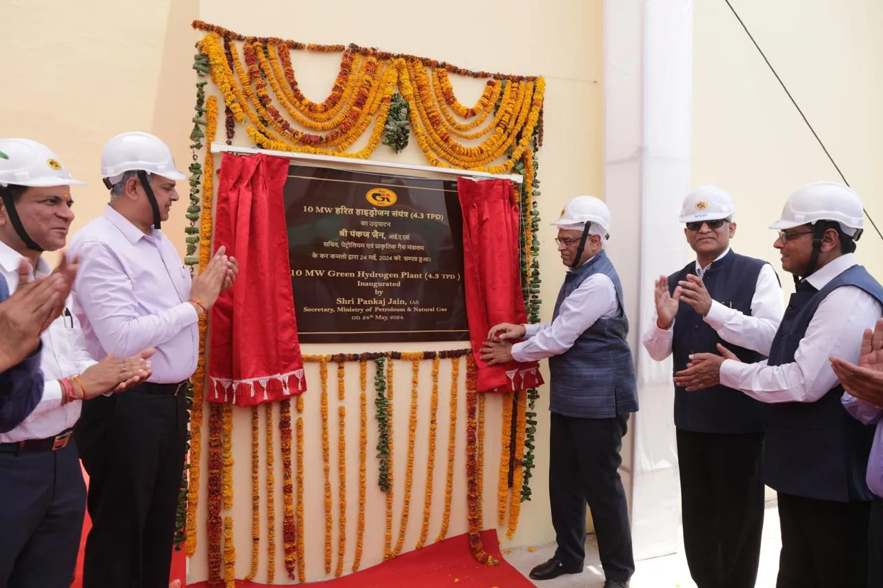 Gail’s 10 MW Green Hydrogen Plant Inaugurated By Secretary, MoPNG - BW ...