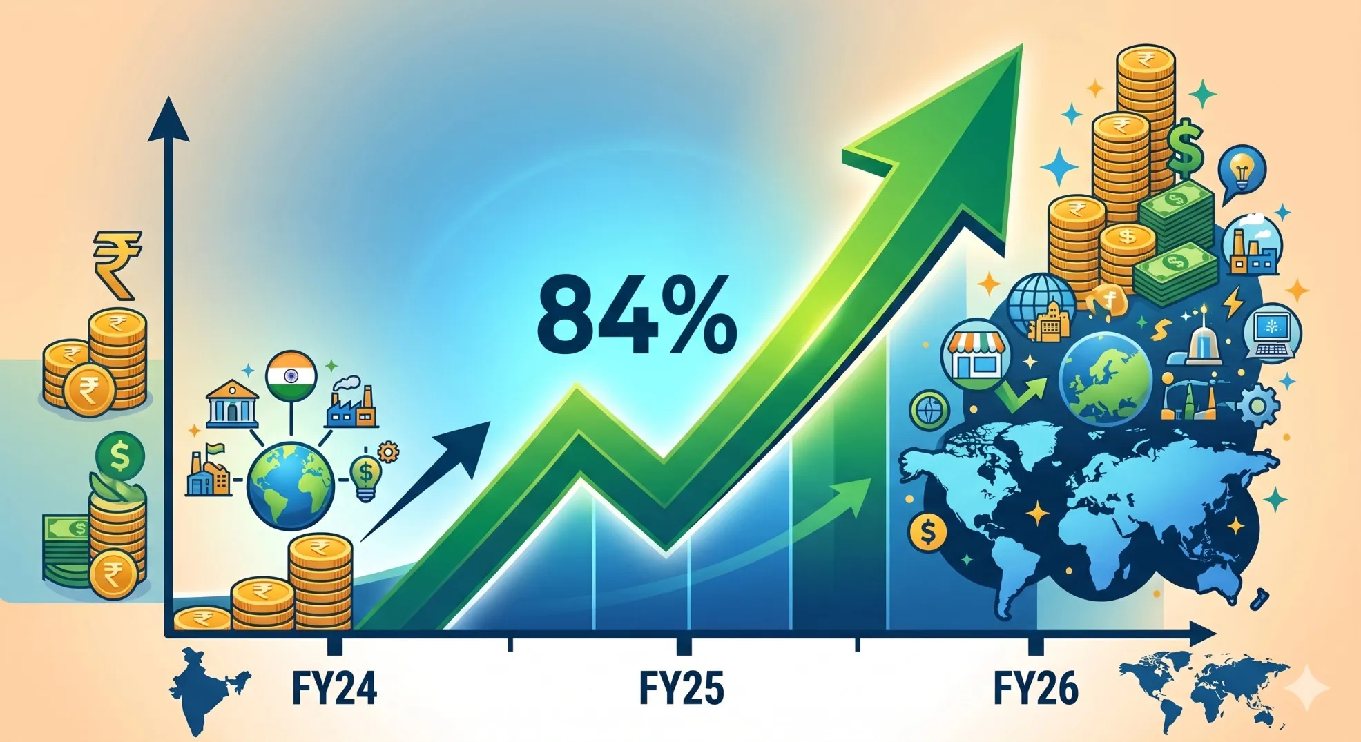 India’s Overseas Investment Outflows Jump 84% Since FY24, Touch $26.7 ...