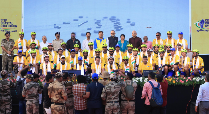 CISF Coastal Cyclothon celebrates milestone in Chennai, receive over ...