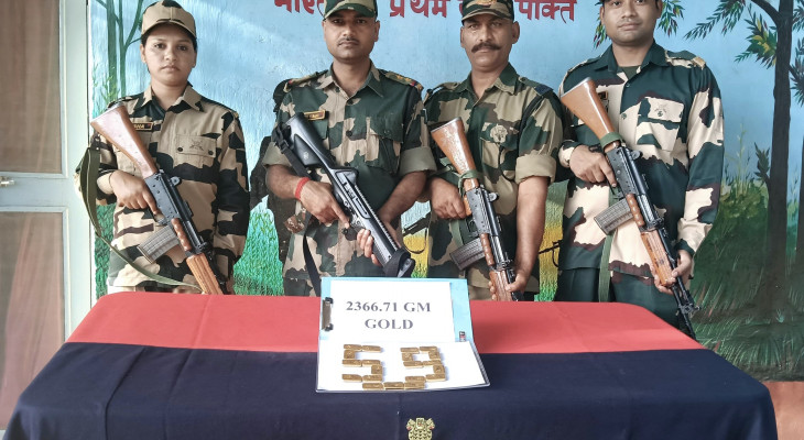 BSF foils a huge gold smuggling attempt at Indo Bangladesh border ...