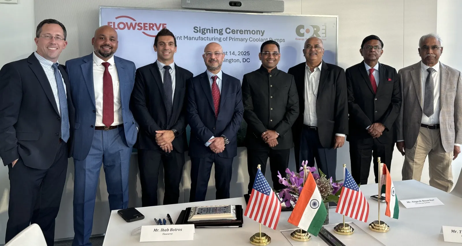 Flowserve, CORE Energy Sign Tech Transfer Pact Under Indo-US Civil ...