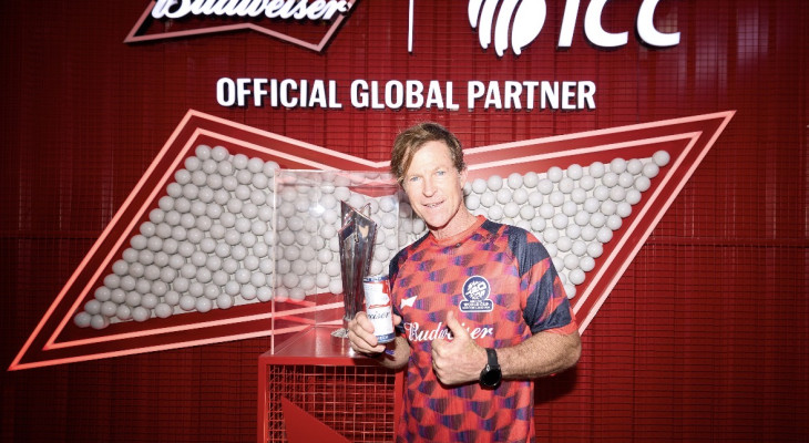 Budweiser 0.0 Brings ICC Men’s T20 World Cup Trophy To Fans With Jonty ...
