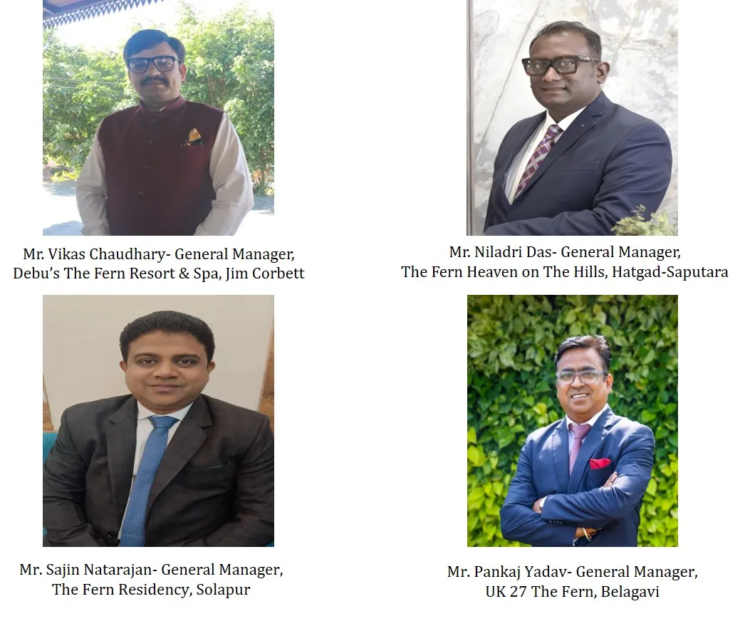 The Fern Hotels & Resorts strengthens leadership with key appointments ...