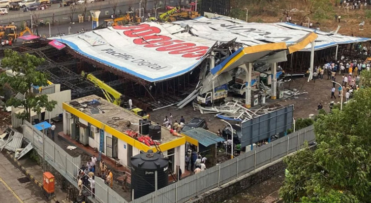 Dust storm gest violent in Mumbai, hoarding collapse kills 14, injures ...