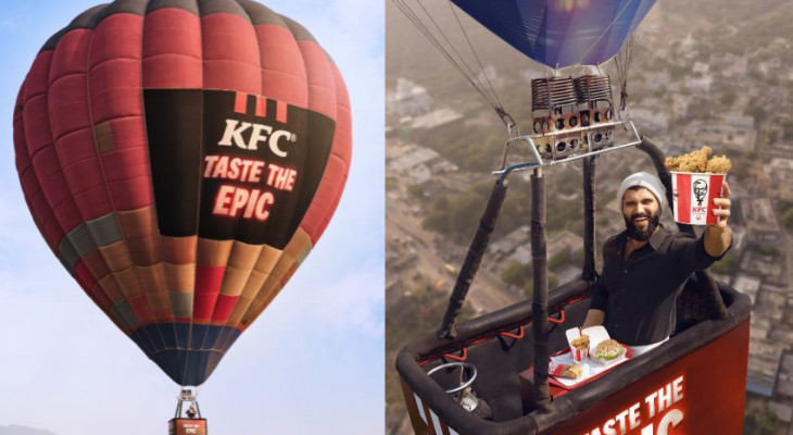 Vijay Deverakonda Celebrates Kfc’s Epic Taste In Hot Air Balloon - BW ...