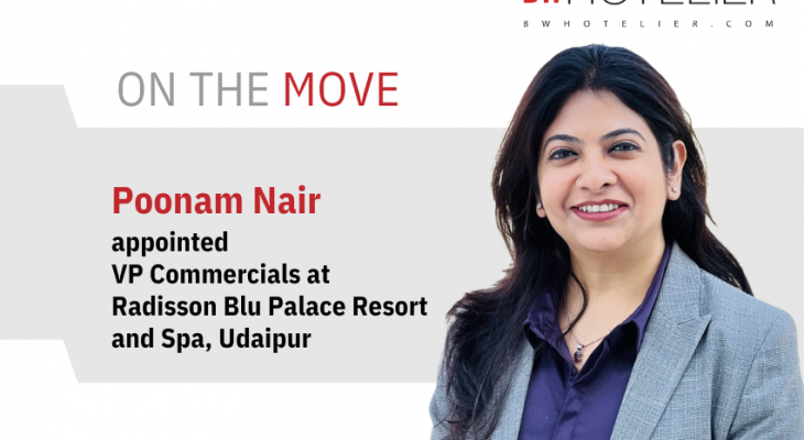 Radisson Blu Palace Resort and Spa, Udaipur, elevates Poonam Nair as ...