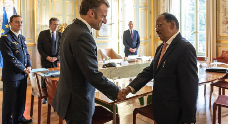 NSA Doval Meets French Prez, DG Of Defence Procurement Agency & Foreign ...
