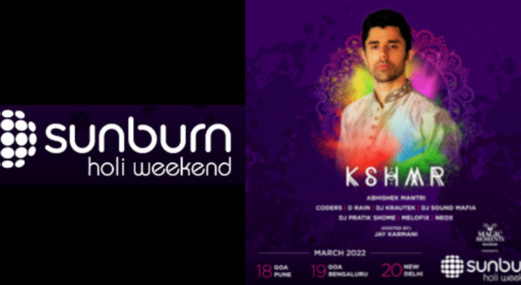 Sunburn Holi Weekend 2026 Announces Five-City India Tour Featuring KSHMR