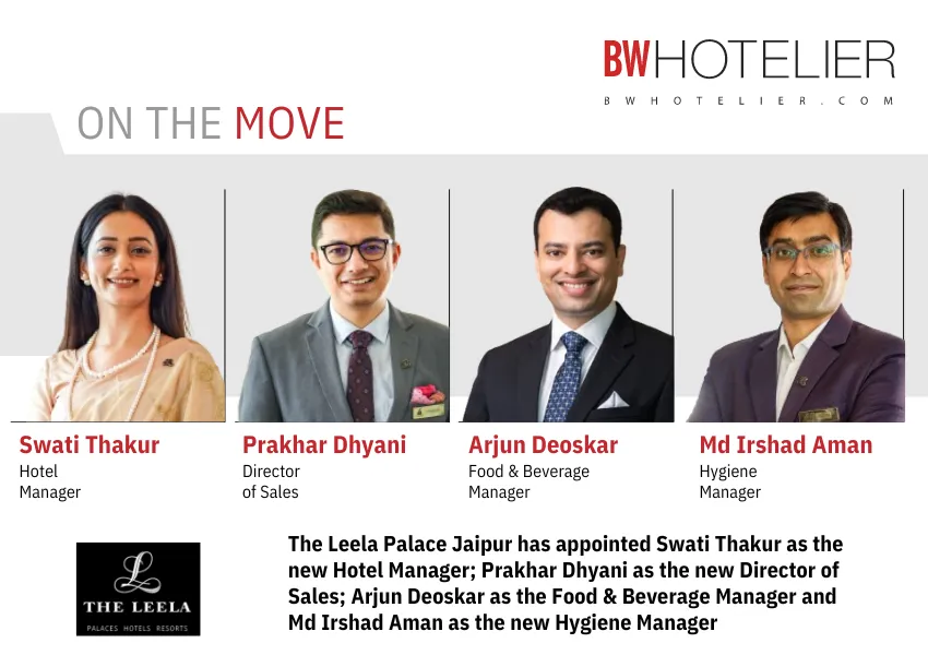 The Leela Palace Jaipur announces key appointments to leadership team ...