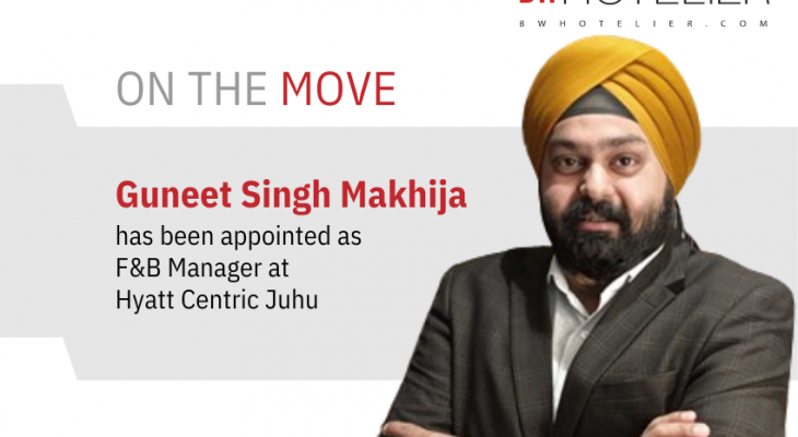 Guneet Singh Makhija joins Hyatt Centric Juhu as F&B Manager - BW Hotelier