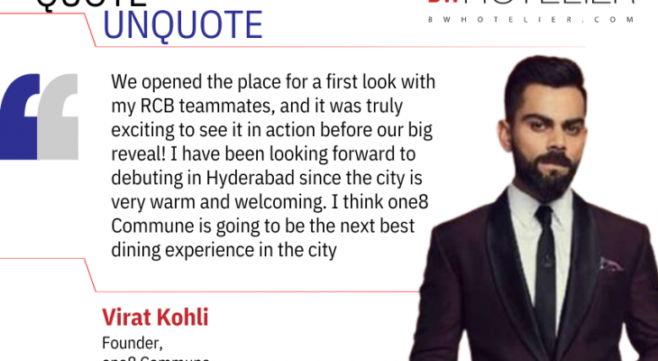 Virat Kohli’s one8 Commune debuts in HITEC City, Hyderabad - BW Hotelier