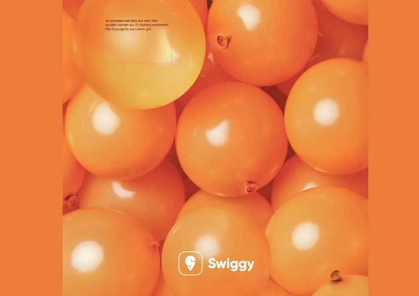 Swiggy Celebrates 10 Years With Multisensory Print Ad - BW Marketing World