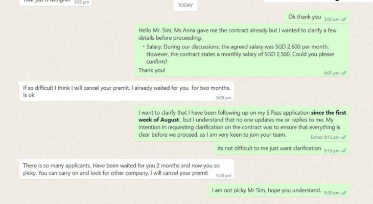 Foreign Designer Files Complaint Over Salary Discrepancy & Canceled S ...