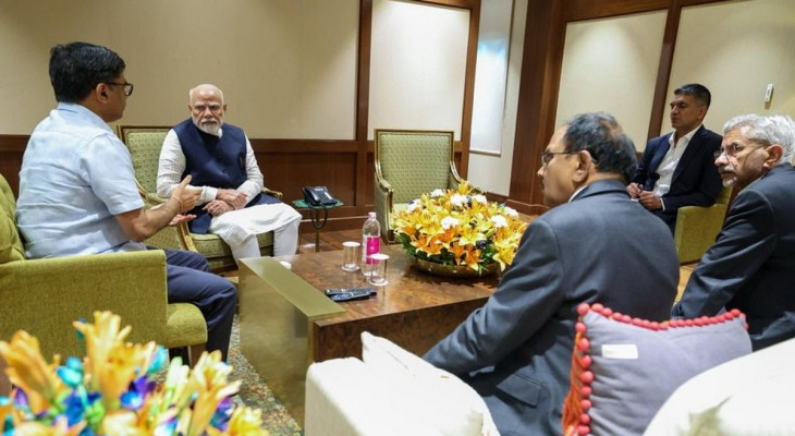 PM Narendra Modi holds meeting with NSA, External Affairs Minister - BW ...