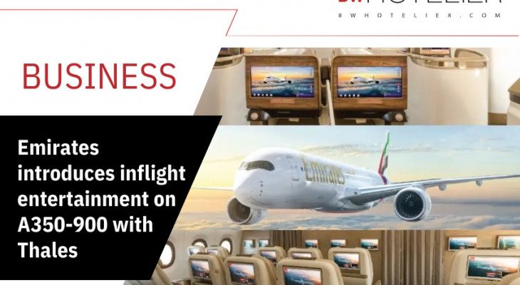 Emirates introduces inflight entertainment on A350-900 with Thales - BW ...