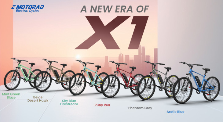 EMotorad Updates X1 Electric Cycle With New Battery, Colours & Extended ...