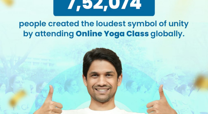 Habuild Smashes Global Record With 7.5 Lakh People In One Online Yoga ...
