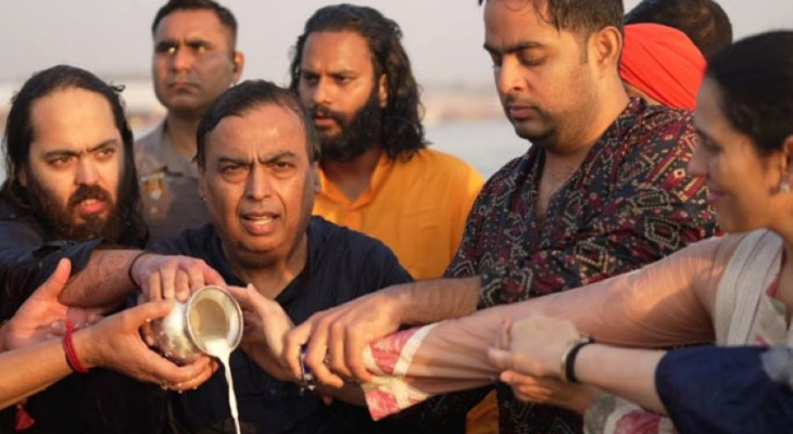 Four Generations Of Ambanis Take The Holy Dip At Maha Kumbh - BW ...