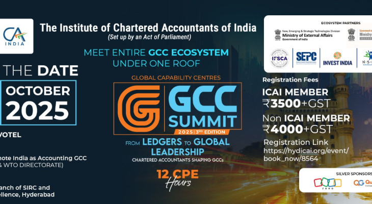 ICAI To Host 3rd GCC Summit 2025 In Hyderabad - BW Businessworld