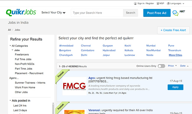 Quikr Launches QuikrJobs For Entry Level Jobs - BW Businessworld